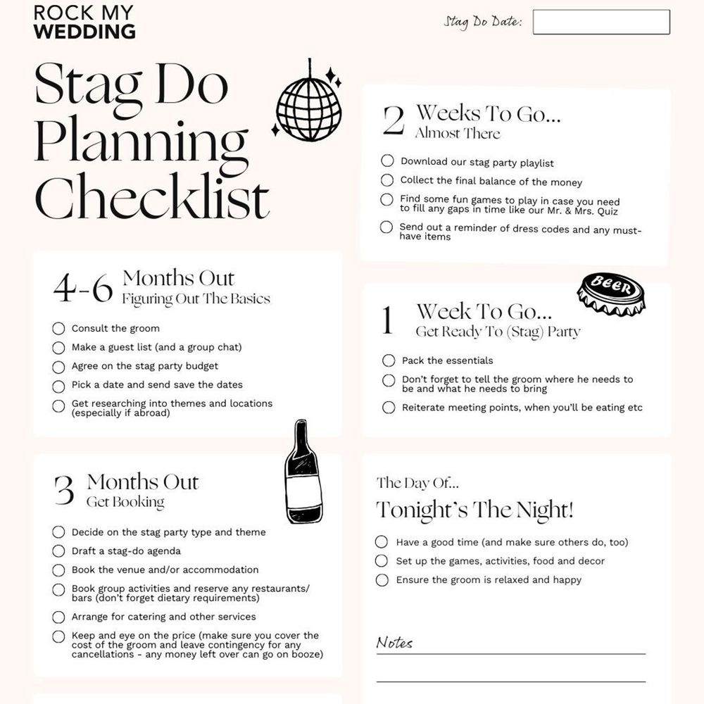 The Ultimate Stag Do Checklist - Plan A Stag Party In 27 Steps