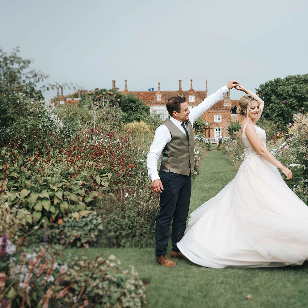 Rustic Barn Wedding at Helmingham Hall Gardens in Suffolk