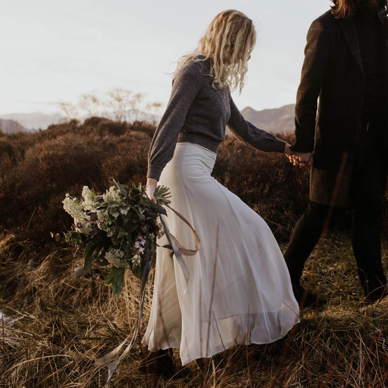 Natural Woodland Highland Bride Inspiration at Loch Lomond, Scotland ...