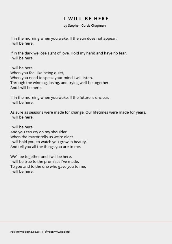 Wedding Readings - The Complete List with Free Printables