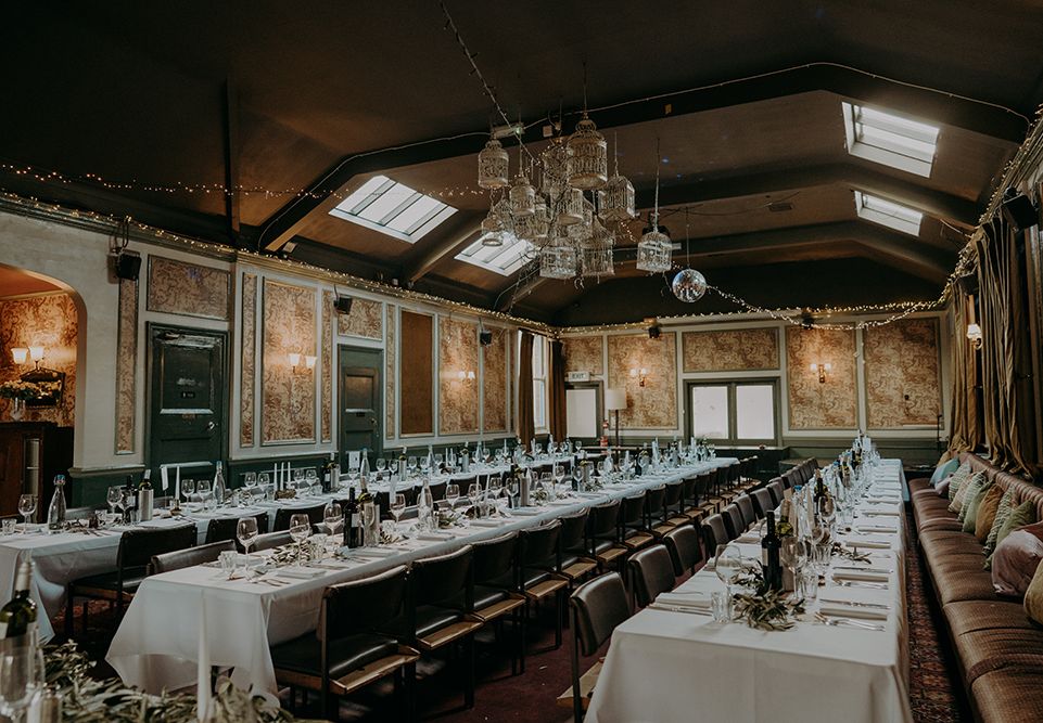 Balham Bowls Club Wedding with DIY Doughnut Wall and Retro Games
