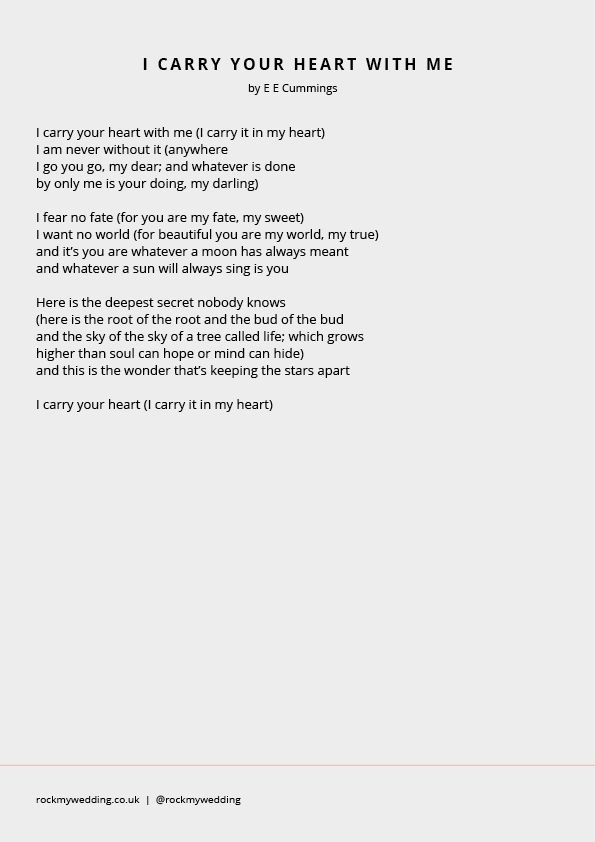 Wedding Readings - The Complete List with Free Printables