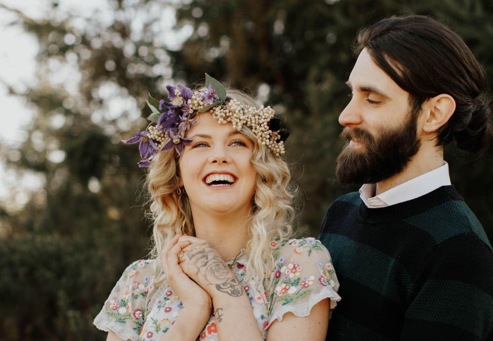 Natural Woodland Highland Bride Inspiration at Loch Lomond, Scotland ...