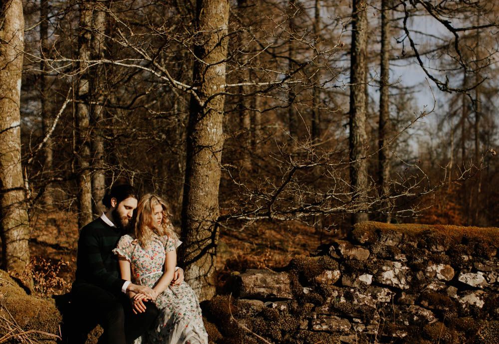 Natural Woodland Highland Bride Inspiration at Loch Lomond, Scotland ...
