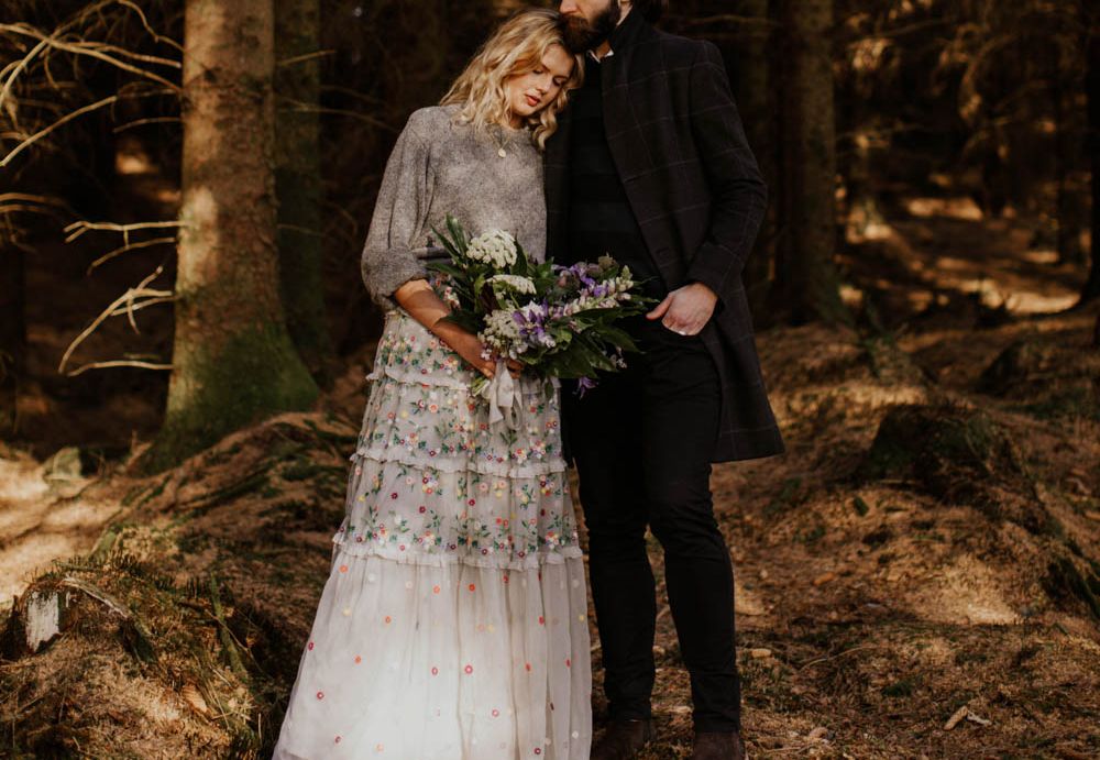 Natural Woodland Highland Bride Inspiration at Loch Lomond, Scotland ...