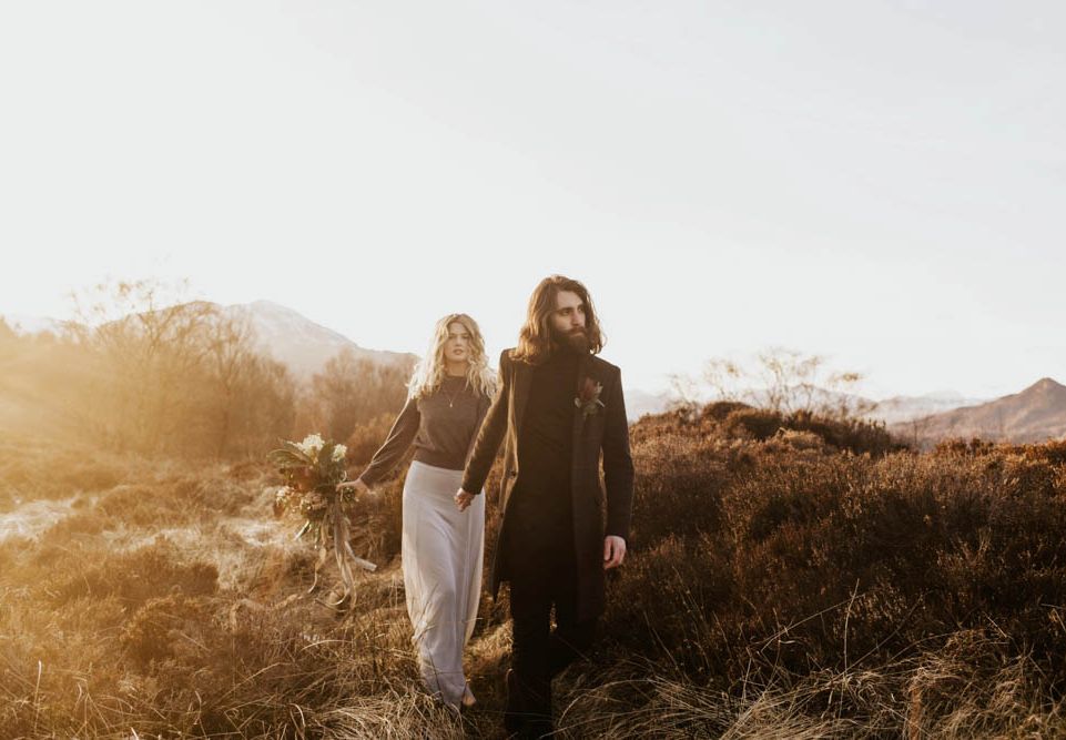 Natural Woodland Highland Bride Inspiration at Loch Lomond, Scotland ...