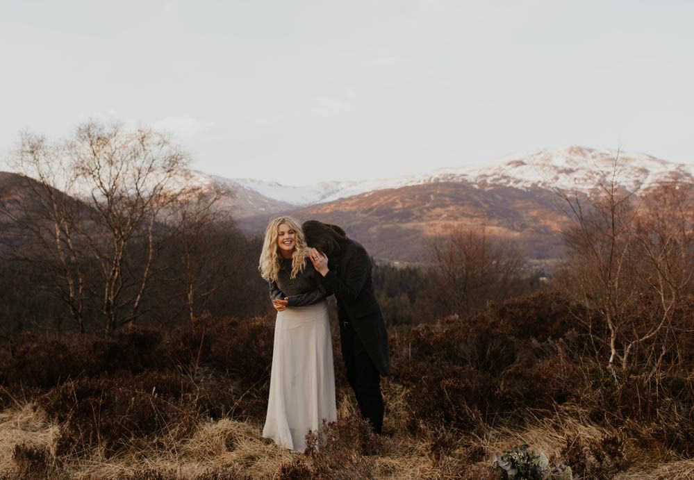 Natural Woodland Highland Bride Inspiration at Loch Lomond, Scotland ...