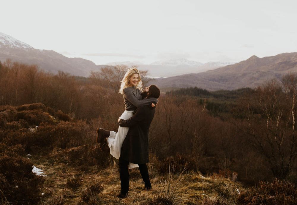Natural Woodland Highland Bride Inspiration at Loch Lomond, Scotland ...