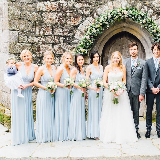 Pastel Wedding in Cornwall with Benjamin Roberts Bridal Gown