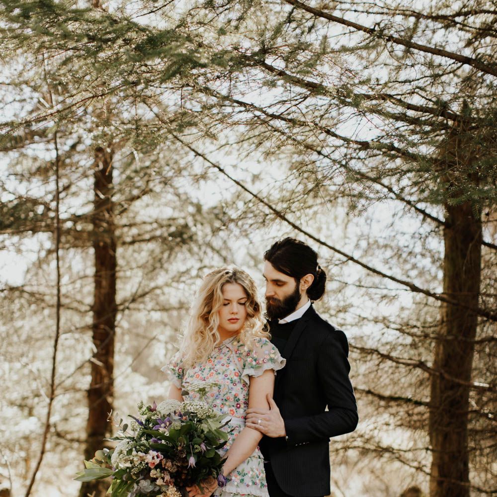 Natural Woodland Highland Bride Inspiration at Loch Lomond, Scotland ...