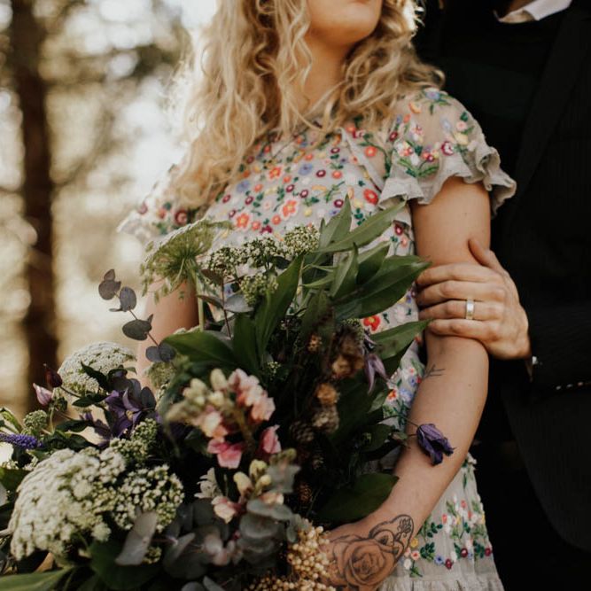Natural Woodland Highland Bride Inspiration at Loch Lomond, Scotland ...