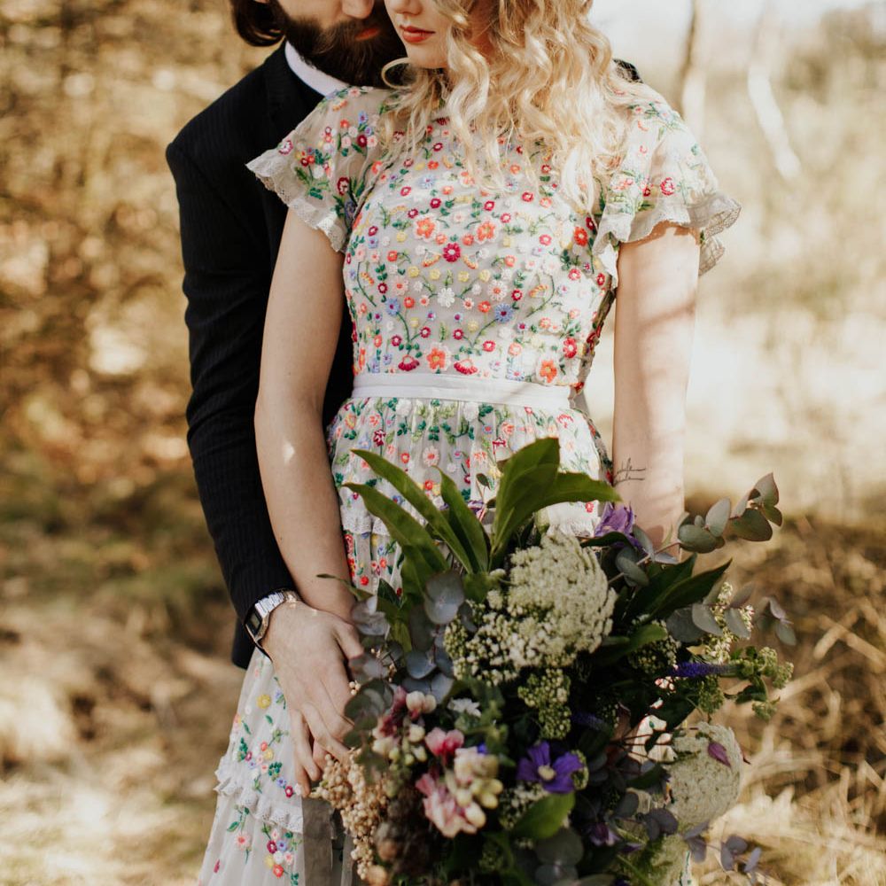 Natural Woodland Highland Bride Inspiration at Loch Lomond, Scotland ...