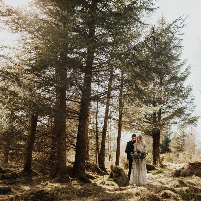 Natural Woodland Highland Bride Inspiration at Loch Lomond, Scotland ...