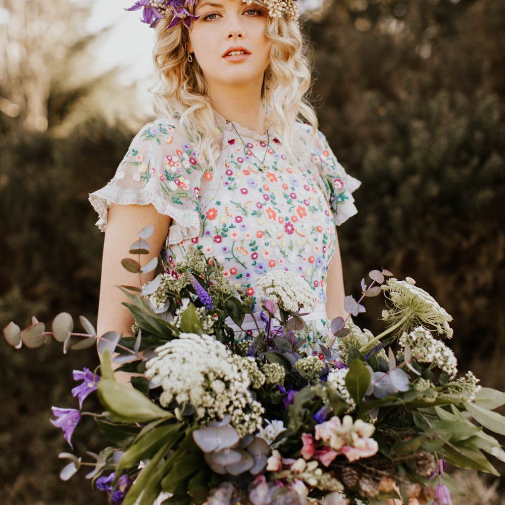 Natural Woodland Highland Bride Inspiration at Loch Lomond, Scotland ...