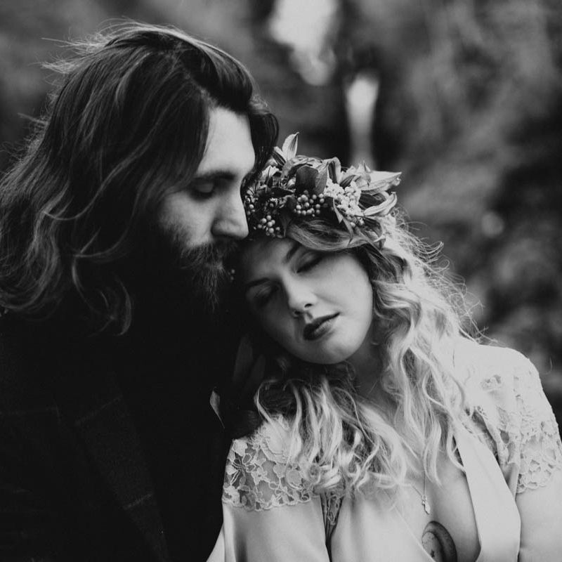 Natural Woodland Highland Bride Inspiration at Loch Lomond, Scotland ...