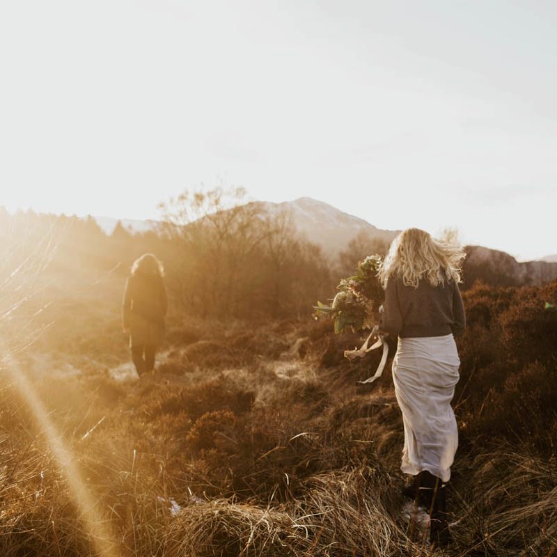 Natural Woodland Highland Bride Inspiration at Loch Lomond, Scotland ...