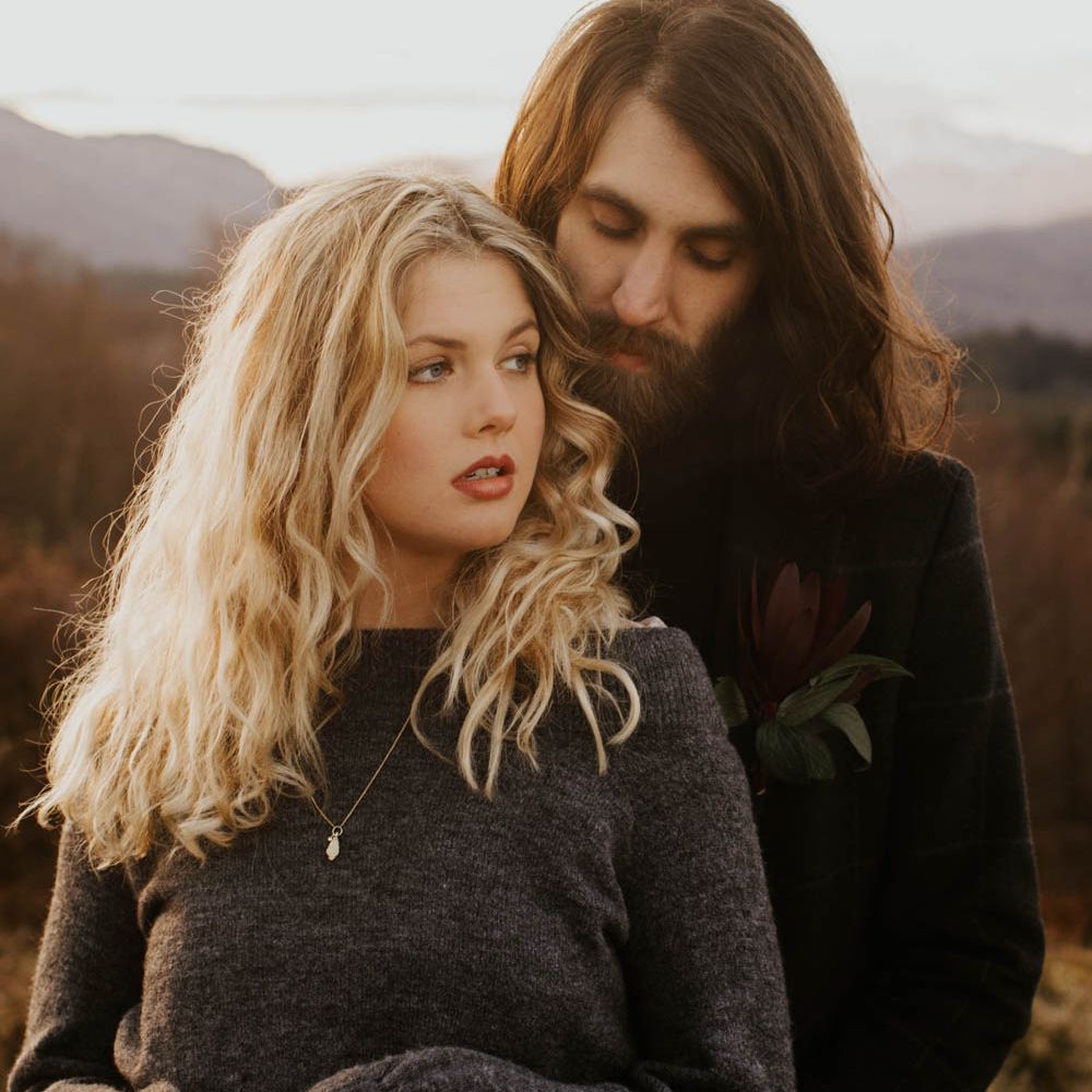 Natural Woodland Highland Bride Inspiration at Loch Lomond, Scotland ...