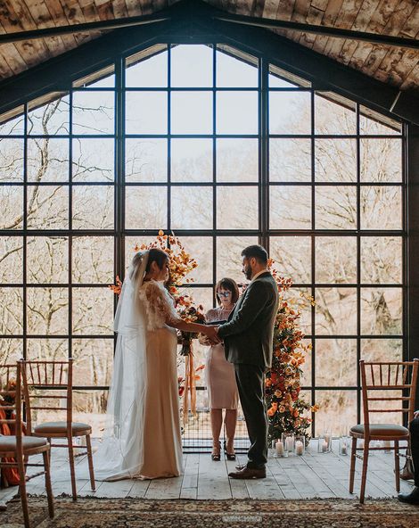 Hidden River Barn Carlisle Autumn Wedding With Orange Colour Scheme