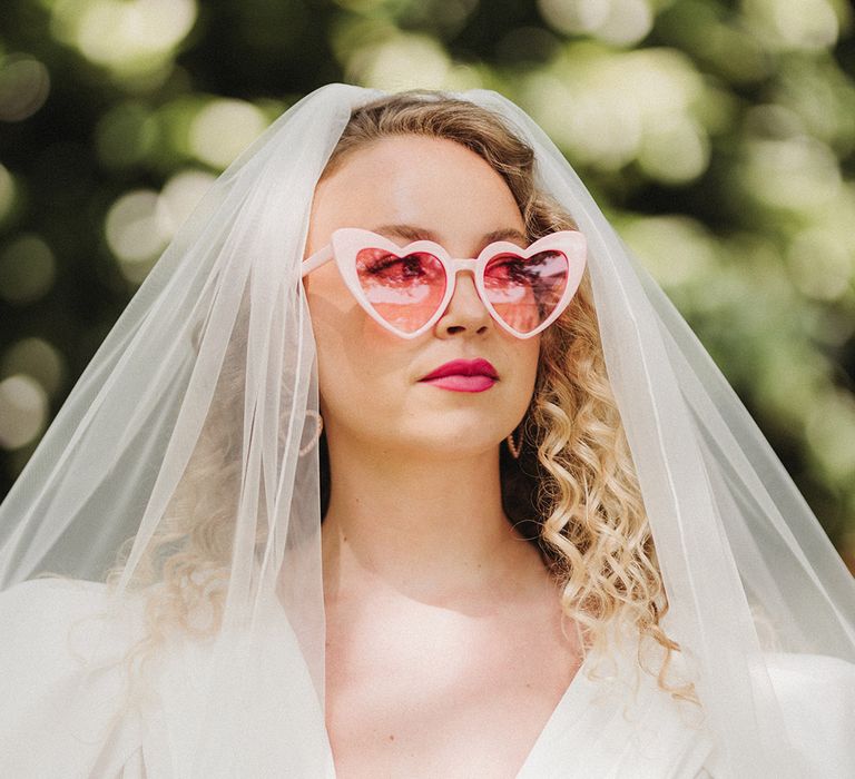 Pink Polstrong Manor Wedding Inspiration With Disco Balls