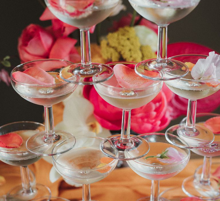 Pink Polstrong Manor Wedding Inspiration With Disco Balls