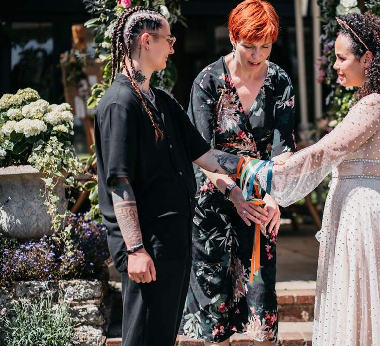 Viking Themed Wedding With Handfasting Ceremony & Celestial Crown