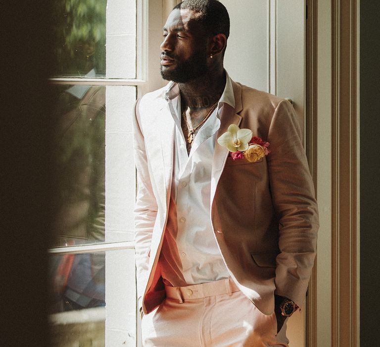 Pink Polstrong Manor Wedding Inspiration With Disco Balls