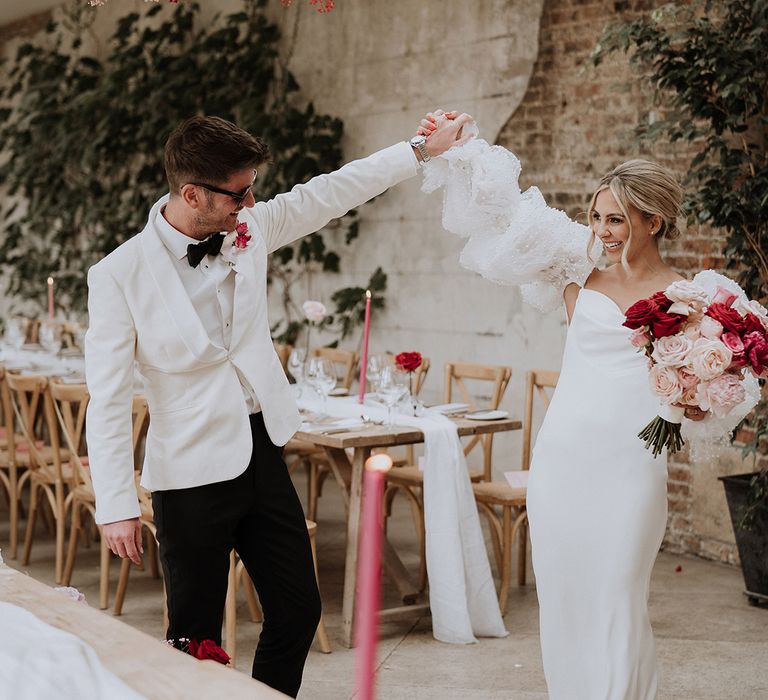 Red And Pink Wedding Theme at Middleton Lodge