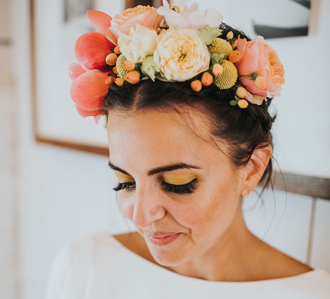 Flower Crown - 30 Inspiring Ideas Worn By Real Brides