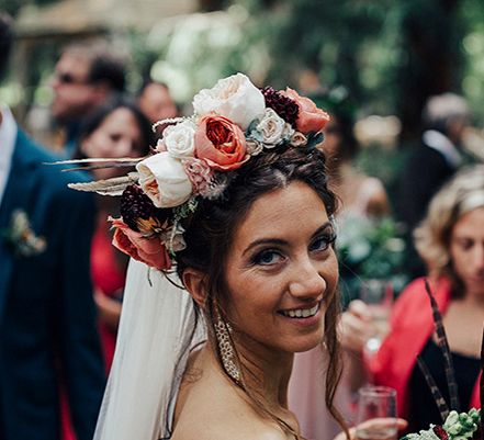 Flower Crown - 30 Inspiring Ideas Worn By Real Brides