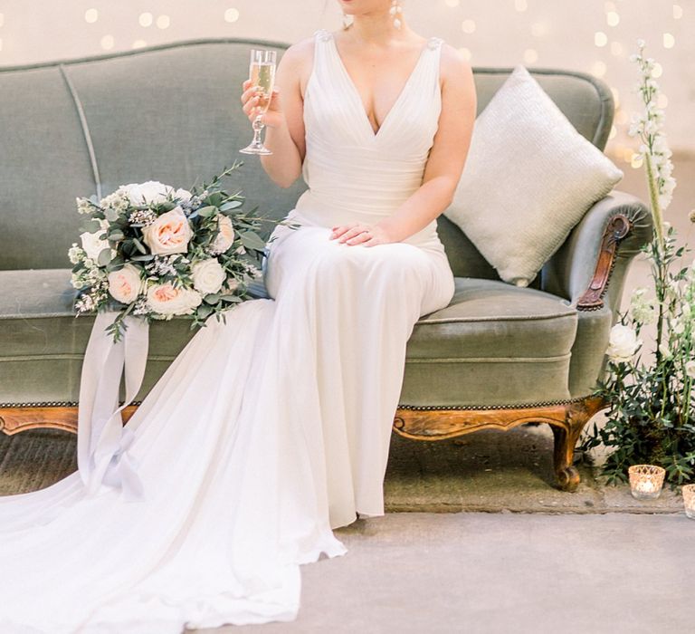 Powder Blue & Luxury Gold Wedding Inspiration with Wedding Balloons ...